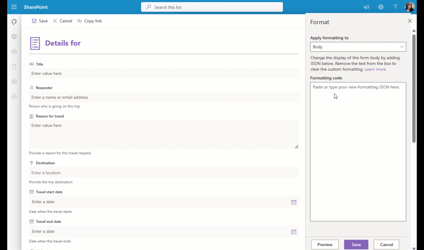 Configuring the Layout of SharePoint Forms