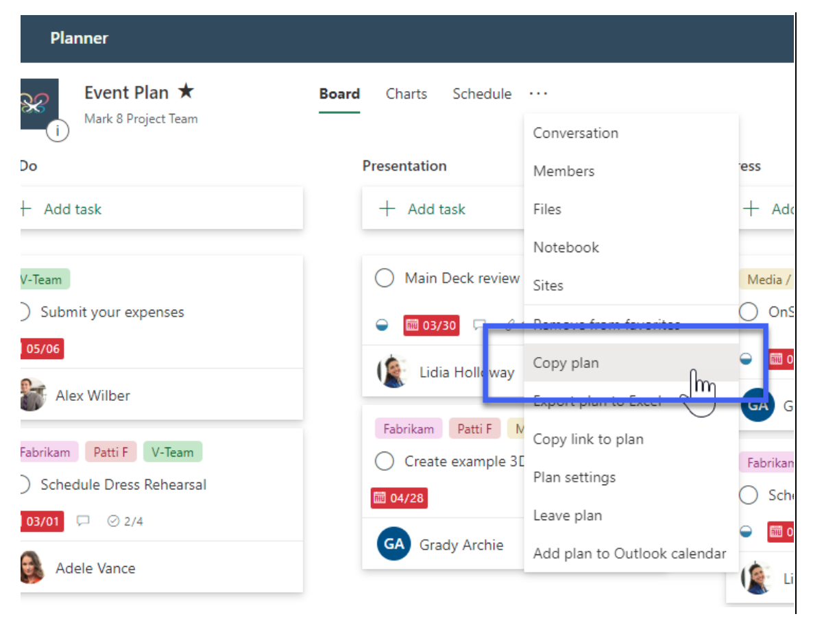 How to Reuse a Planner Plan as a Template