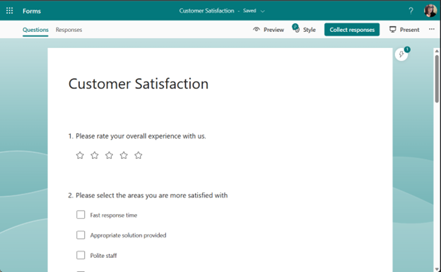 Using Microsoft Forms for Anonymous Surveys