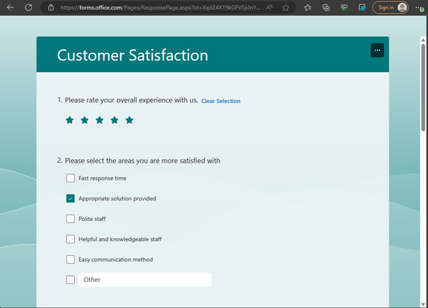 Using Microsoft Forms for Anonymous Surveys