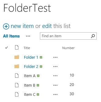 SharePoint REST API and Lists with Folders