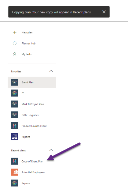 How to Reuse a Planner Plan as a Template