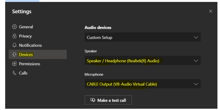 How to play System Audio through a Microsoft Teams Live Event